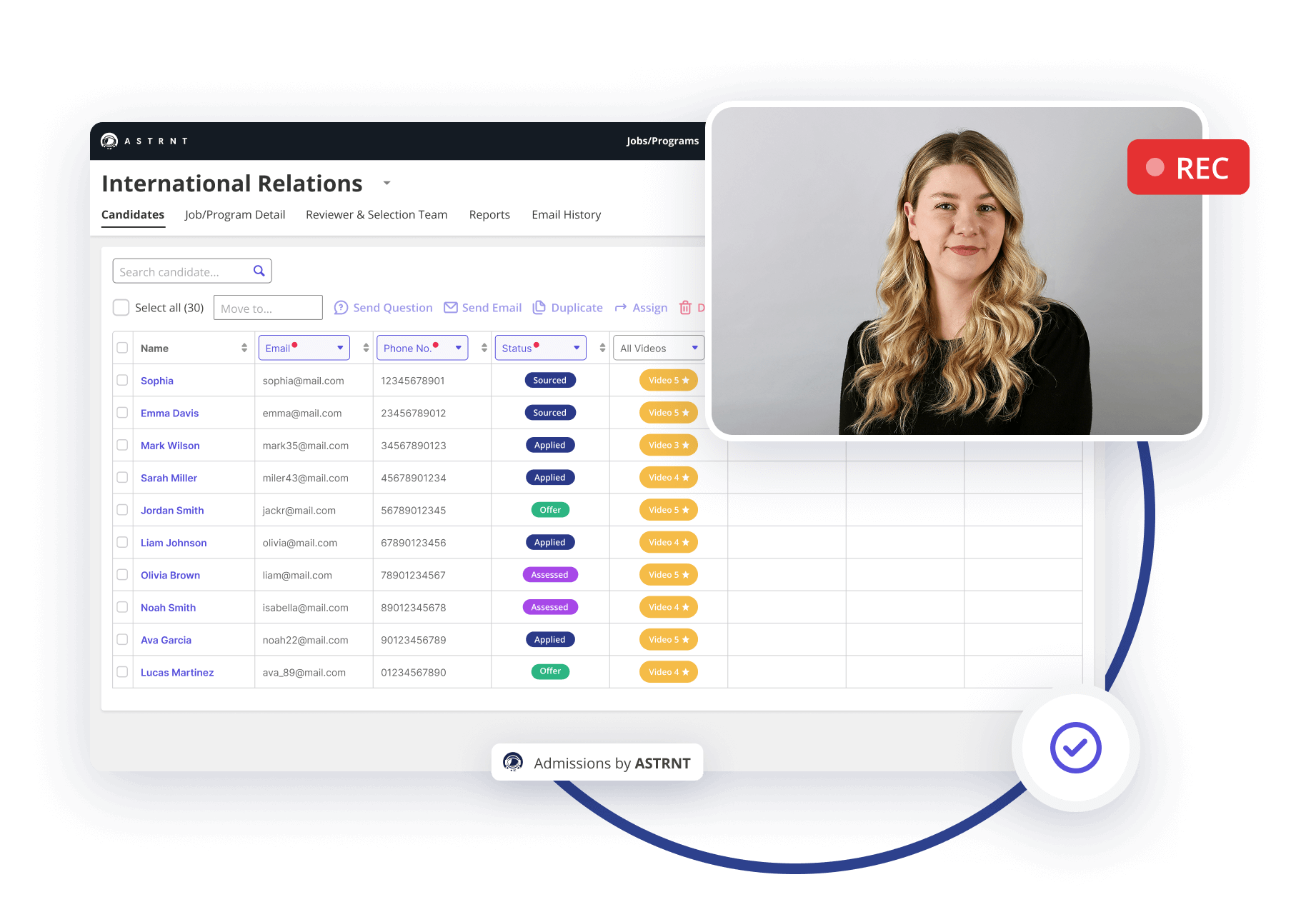 ASTRNT Admissions — Smarter Student Selection Platform